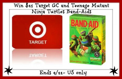 #Win TMNT Band-Aids and $25 Target GC! Ends 9/22 US only - Mom Does Reviews