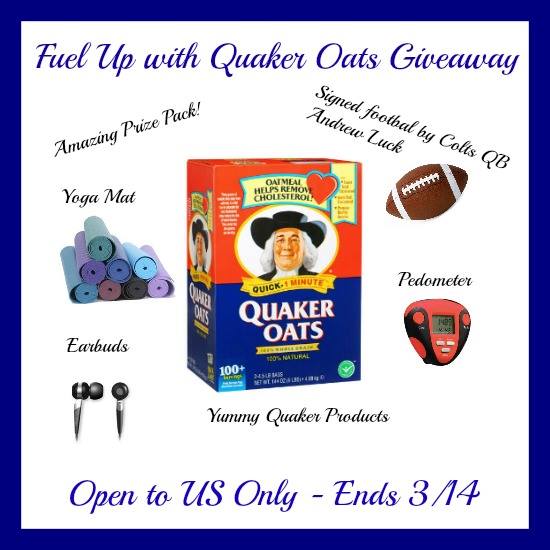 #Win the Fuel UP & Quaker Oats prize pack $100+ arv- ends 3/14 - Mom ...