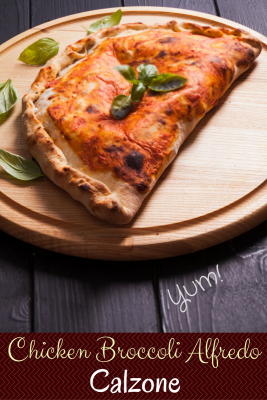 Chicken Broccoli Alfredo Calzone #Recipe - Mom Does Reviews
