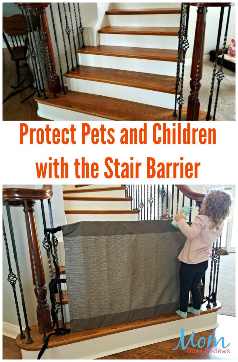 Protect Pets and Children with the Stair Barrier - Mom Does Reviews