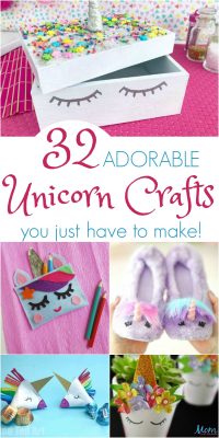 32 ADORABLE and Magical Unicorn Crafts you Just Have to Make! - Mom ...