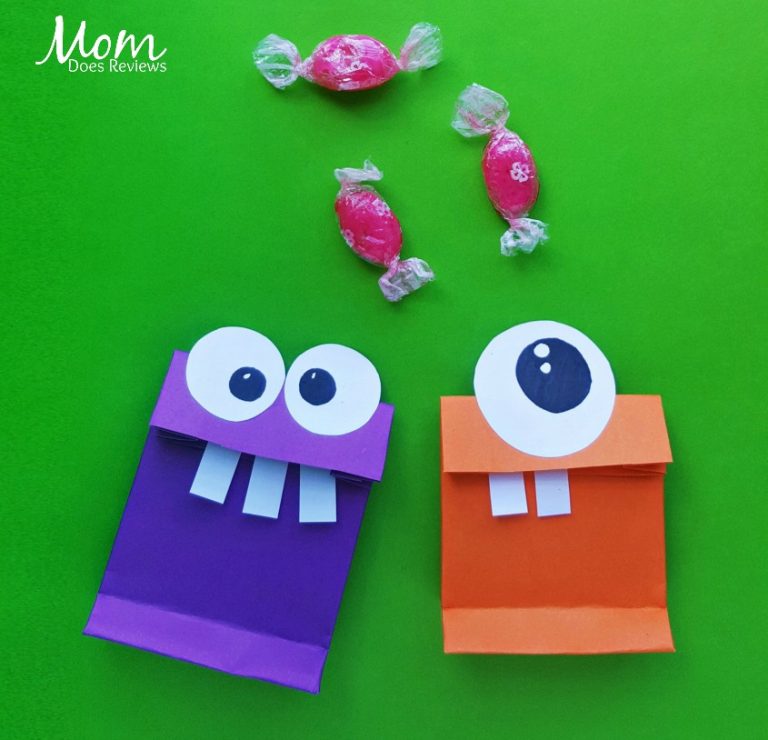 DIY Monster Treat Bags #FunHalloween18 - Mom Does Reviews