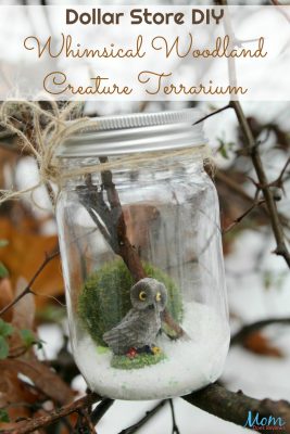 Dollar Store DIY: Whimsical Woodland Creature Terrarium - Mom Does Reviews