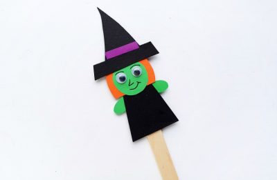 Adorable Halloween Puppet Craft for Kids - Mom Does Reviews