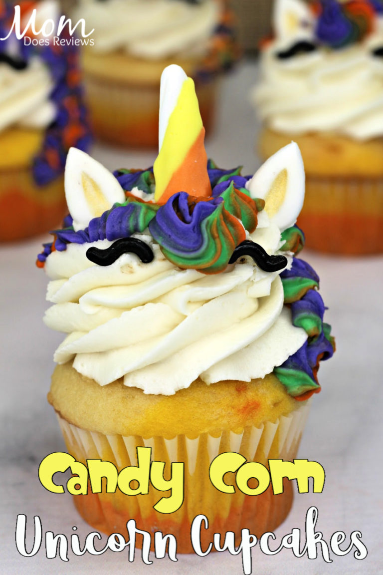 Candy Corn Unicorn Cupcakes - Mom Does Reviews