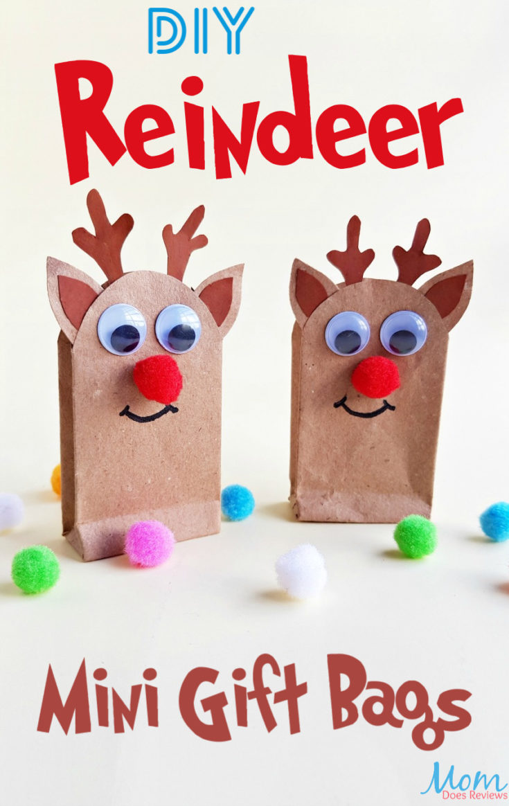 DIY Reindeer Gift Bags - A Fun Christmas Craft! - Mom Does Reviews