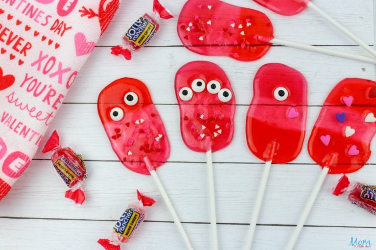 Valentine Monster Lollipops Recipe & Tutorial - Mom Does Reviews