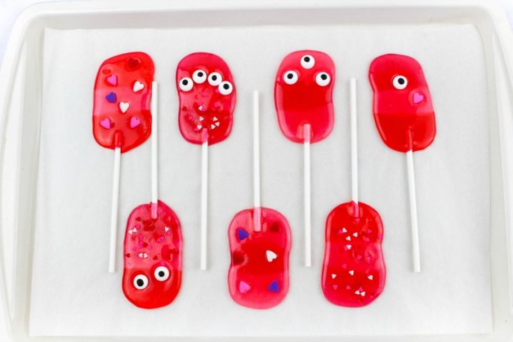 Valentine Monster Lollipops Recipe & Tutorial - Mom Does Reviews