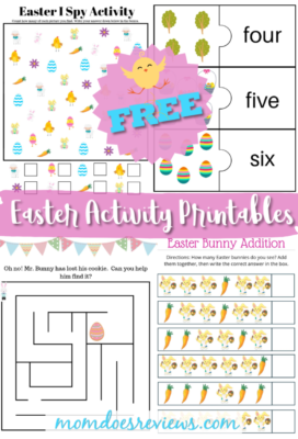 FREE Printables! Easter Activity Pages for your Kids! - Mom Does Reviews
