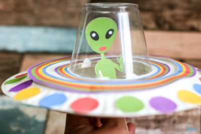 Fun UFO Paper Craft for Kids - Mom Does Reviews