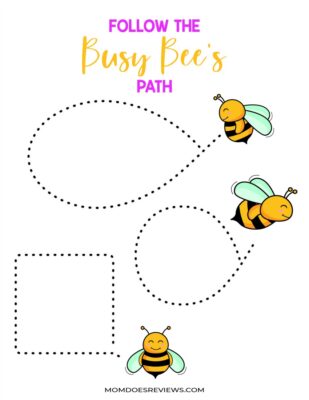 Free #Printable Busy Bee Stay-at-Home Activity Pack - Mom Does Reviews