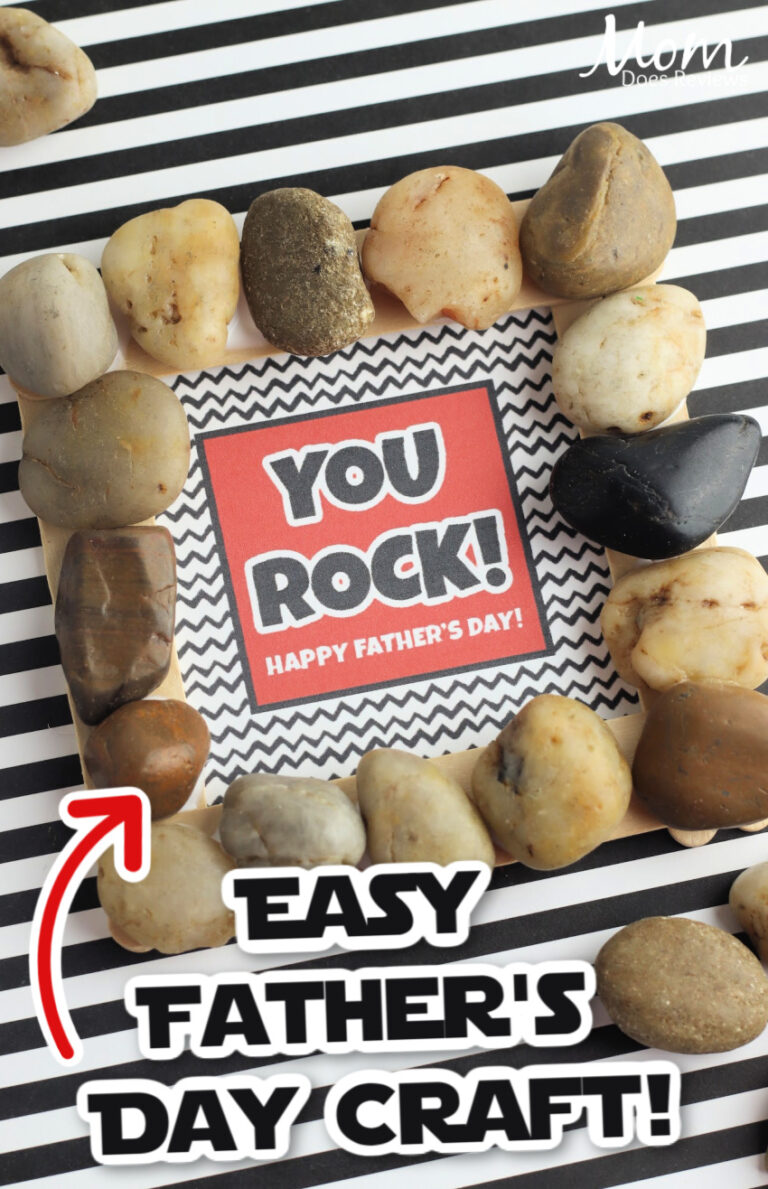 Make Your Own "You Rock" Father's Day Frame - Mom Does Reviews