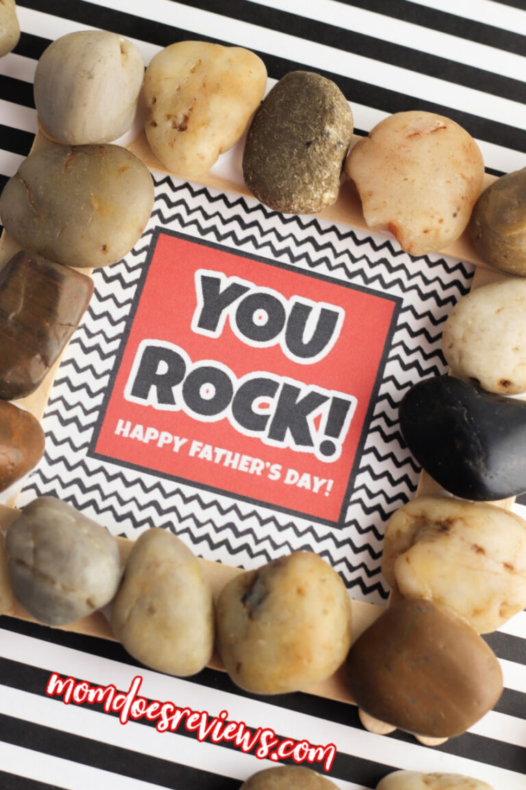 Make Your Own "You Rock" Father's Day Frame - Mom Does Reviews