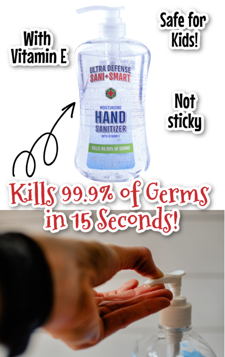 Keep Germs at Bay with Ultra Defense Sani + Smart Hand Sanitizer! - Mom ...