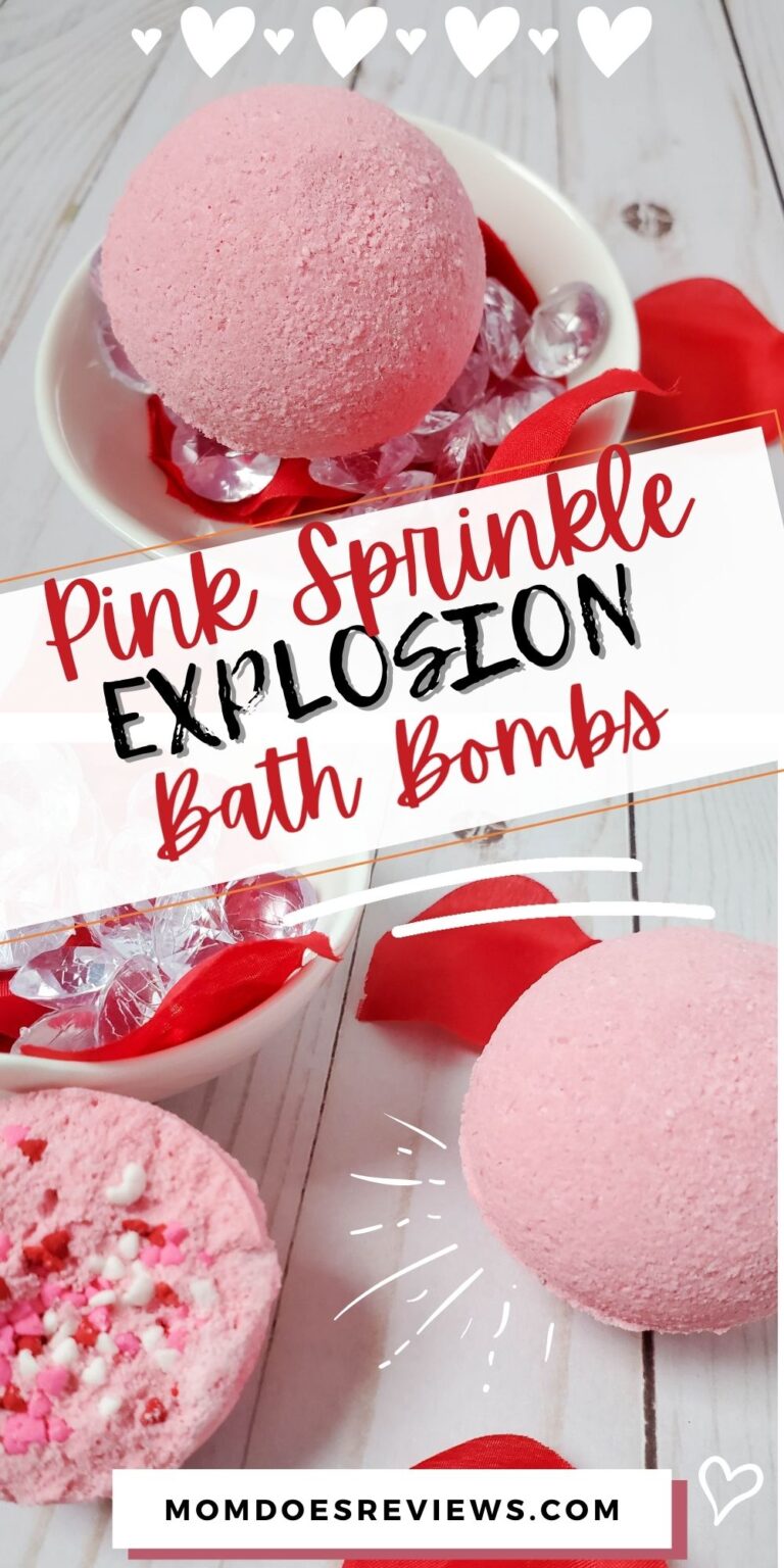 Pink Sprinkle Explosion Bath Bombs - Mom Does Reviews