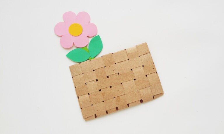 Flower Basket Paper Craft for Kids - Mom Does Reviews