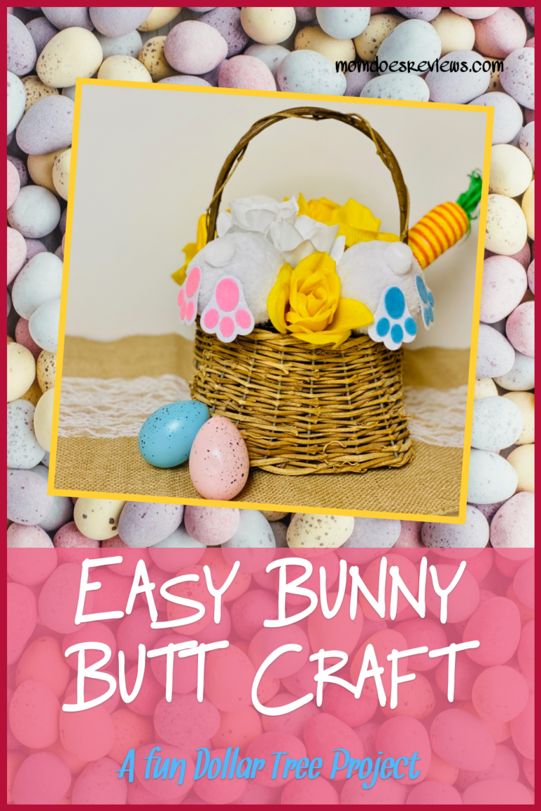Easy Dollar Store Bunny Butt Craft - Mom Does Reviews