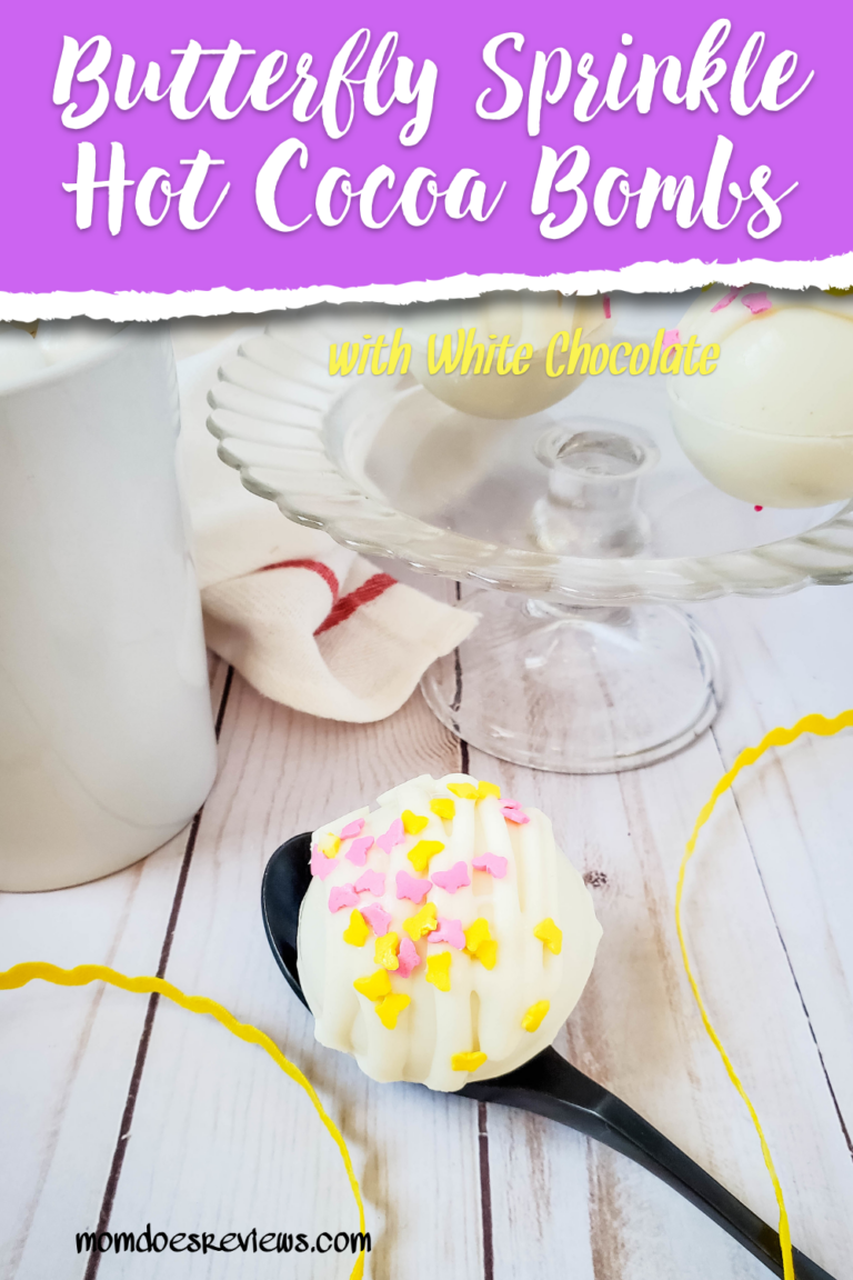Butterfly Sprinkles White Chocolate Hot Chocolate Bombs - Mom Does Reviews