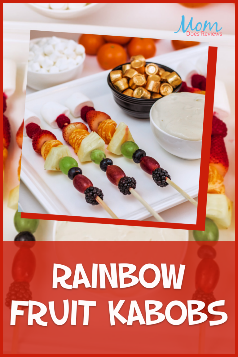 Easy Rainbow Fruit Kabobs - Mom Does Reviews