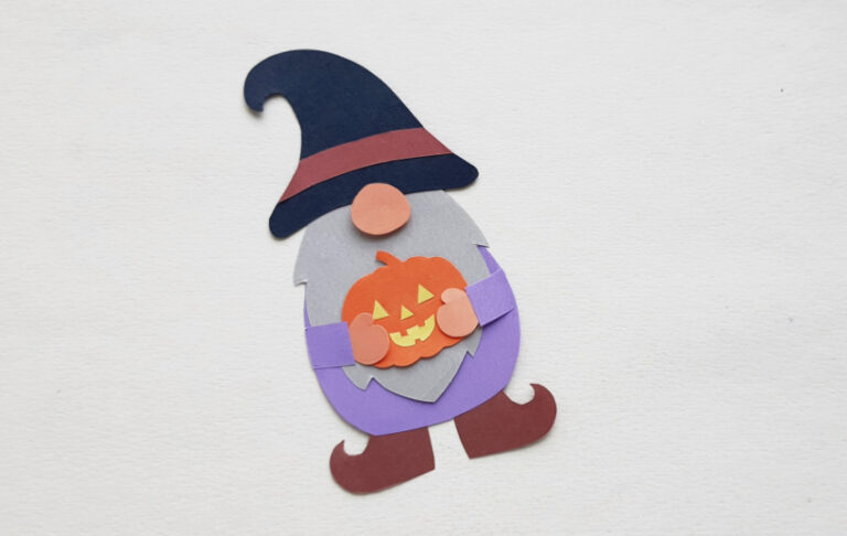 Halloween Gnome Paper Craft for Kids - Mom Does Reviews