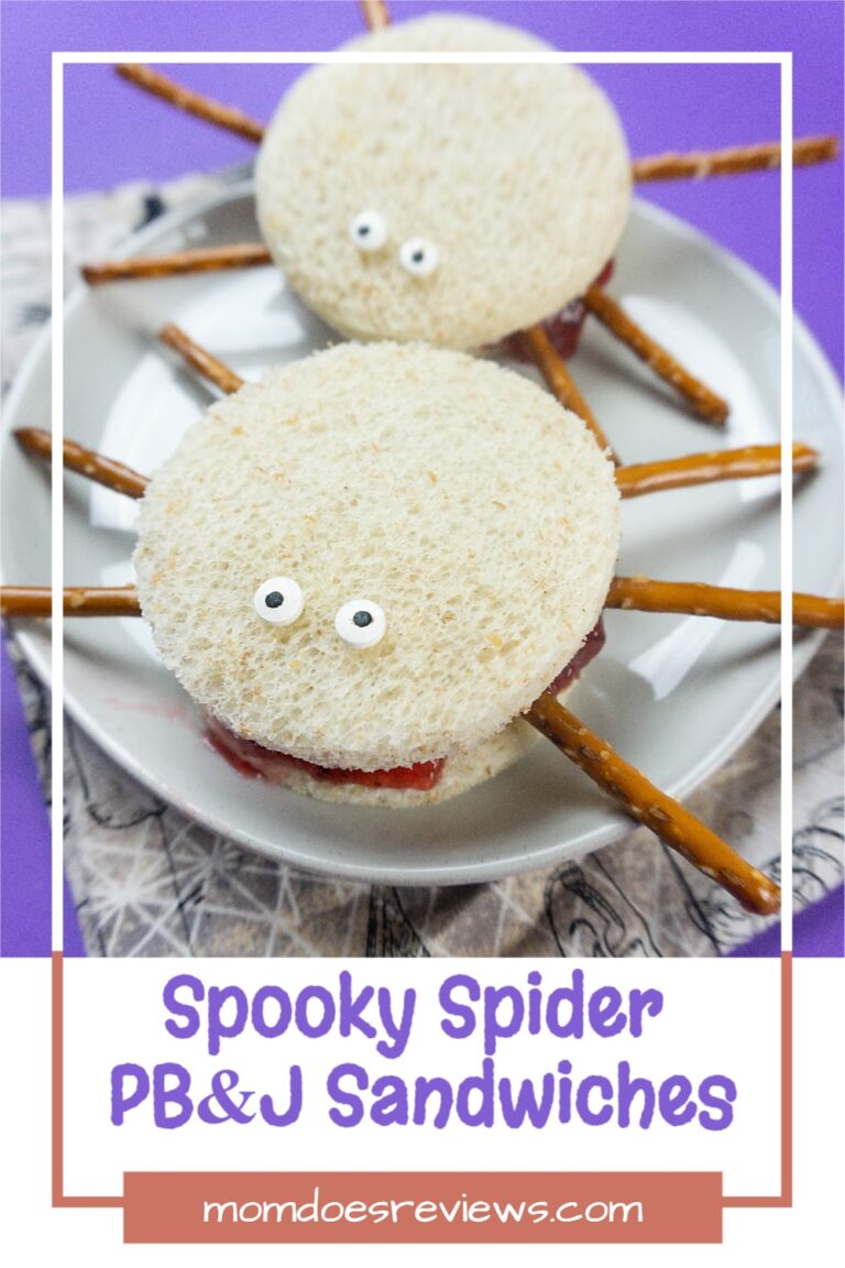 Spooky Spider Peanut Butter & Jelly Sandwiches - Mom Does Reviews