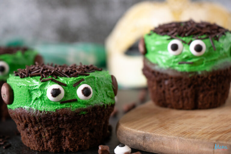 How to Make Frankenstein Cupcakes - Mom Does Reviews