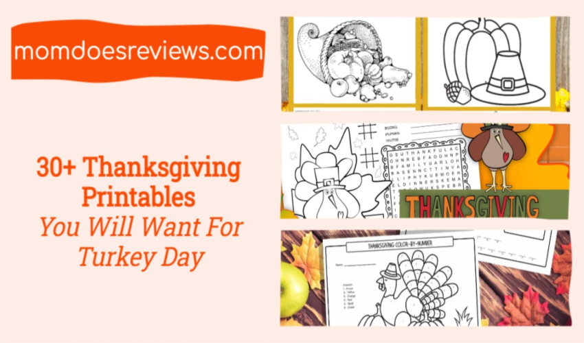 30+ Thanksgiving Printables You Will Want For Turkey Day - Mom Does Reviews