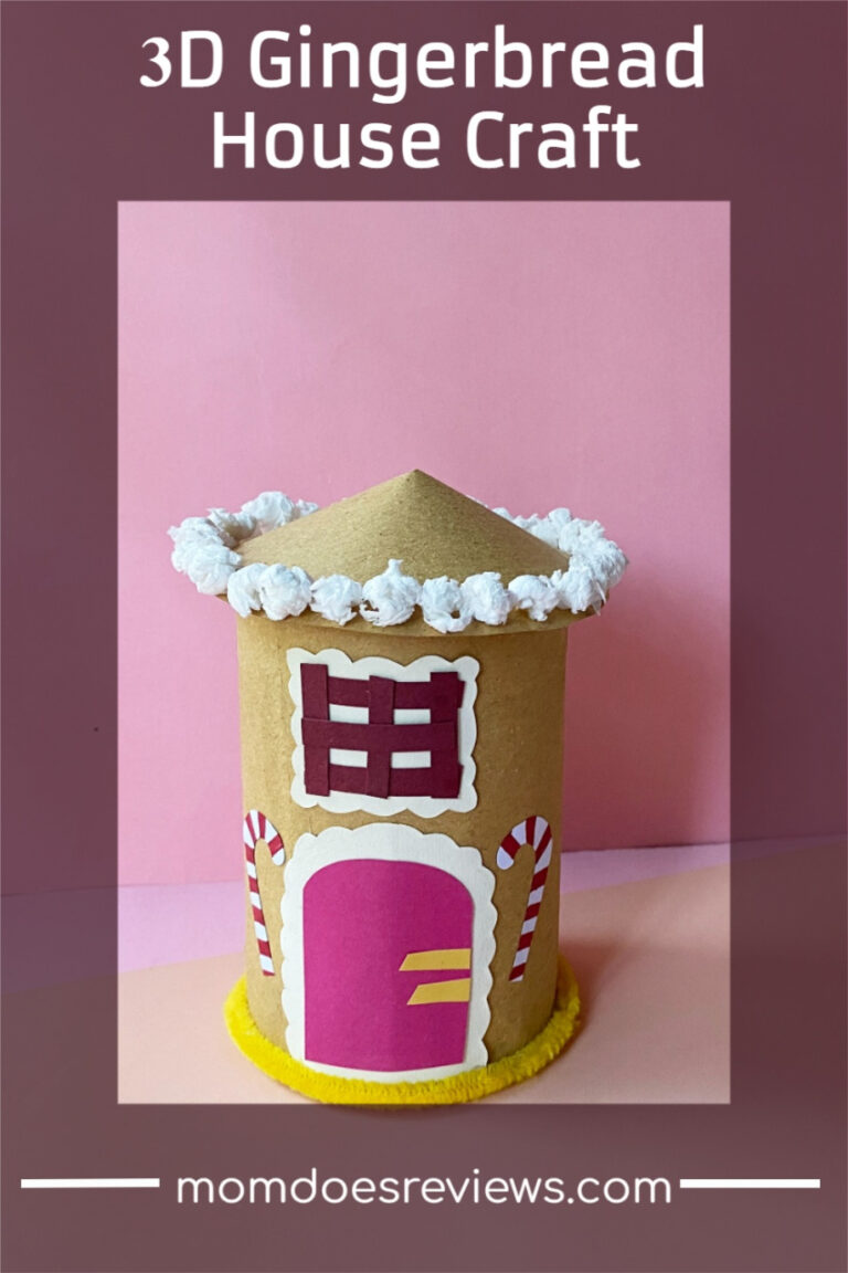 Creative 3D Gingerbread House Craft - Mom Does Reviews