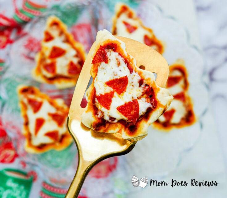 Easy Christmas Mini Pizza Trees - Mom Does Reviews