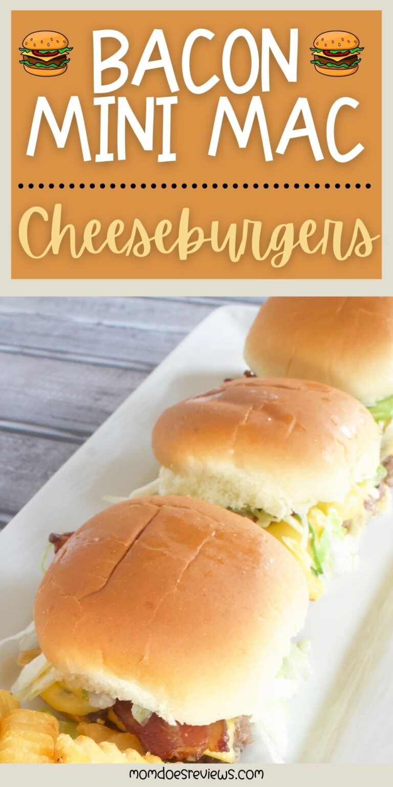 Bacon Mini Mac Cheeseburger Sliders - Mom Does Reviews