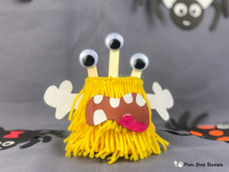 Cute & Easy 3-Eyed Monster Craft for Kids - Mom Does Reviews