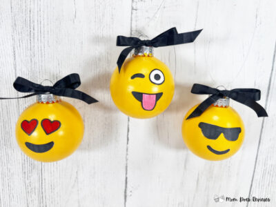 Dollar Store Emoji Ornament Craft for Kids - Mom Does Reviews
