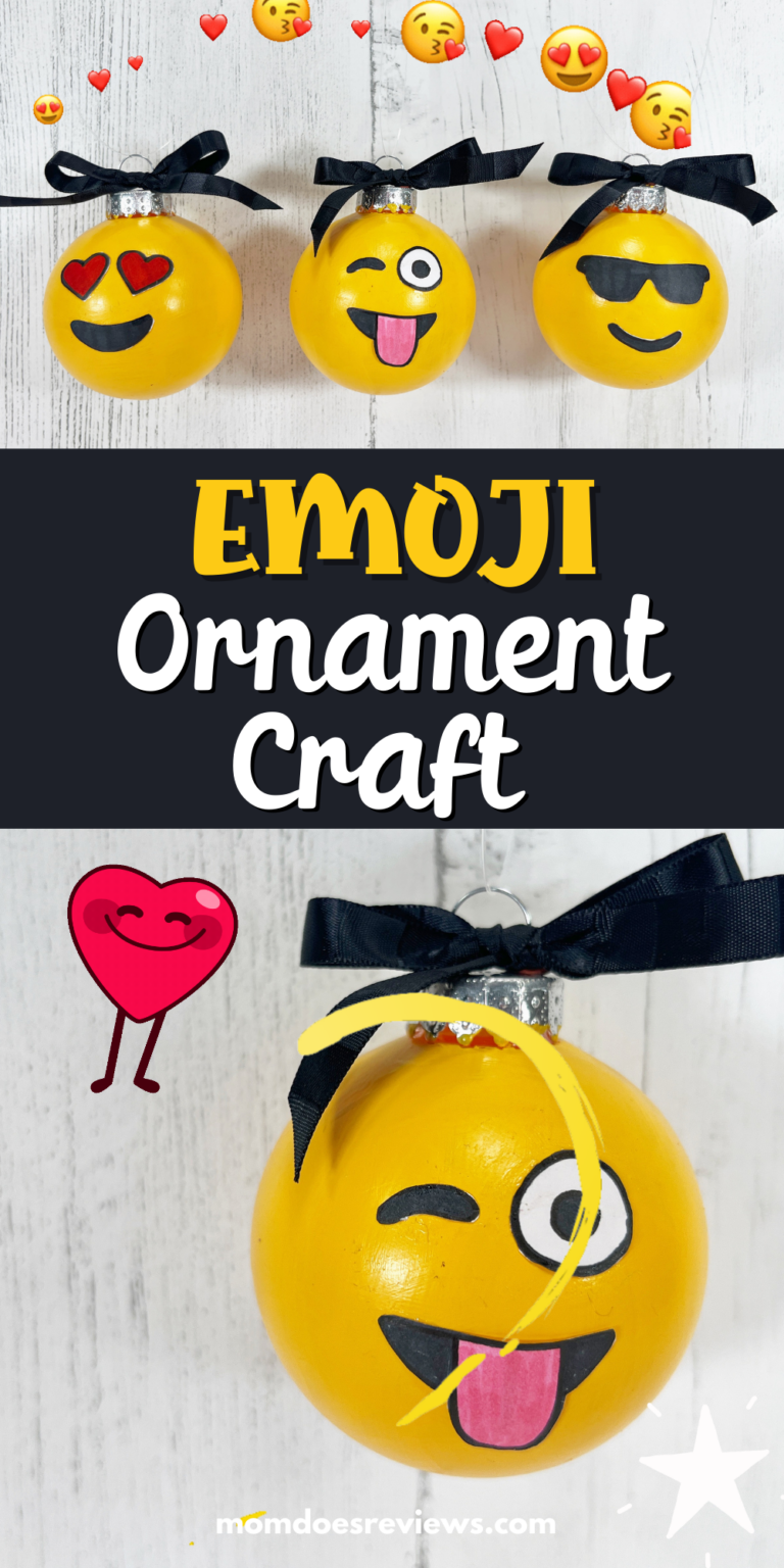 Dollar Store Emoji Ornament Craft for Kids - Mom Does Reviews