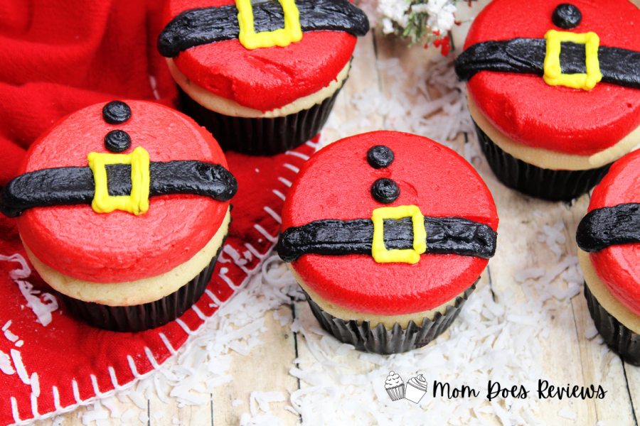 Santa Belly Cupcakes - Mom Does Reviews