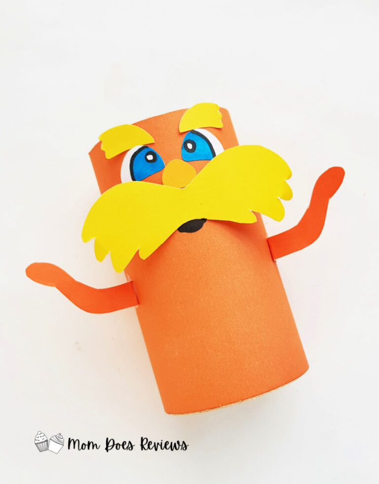 The Lorax Craft- made from Toilet Paper Rolls - Mom Does Reviews