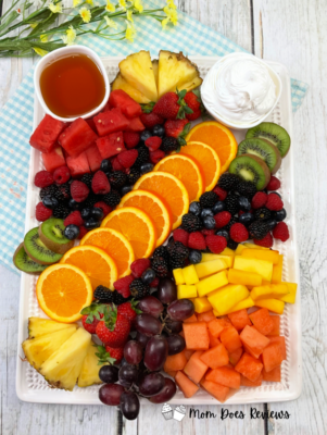 Spring Fruit Charcuterie Board Tutorial - Mom Does Reviews