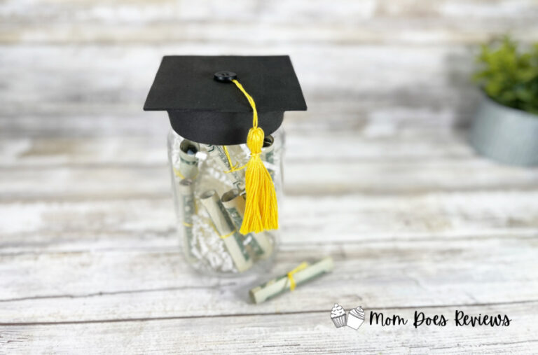 Make a Dollar Store Mason Jar Grad Cap Craft! - Mom Does Reviews