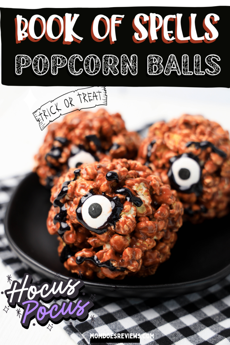 Hocus Pocus Book of Spells Popcorn Balls - Mom Does Reviews