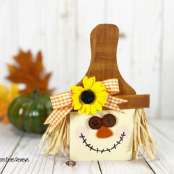 Dollar Store Cutting Board Scarecrow Craft - Mom Does Reviews