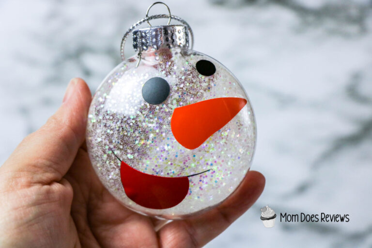 Make a Snowman Disc Ornament - Mom Does Reviews