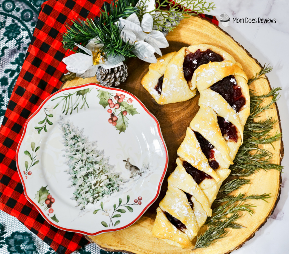 How to Make a Cranberry Candy Cane Pastry - Mom Does Reviews