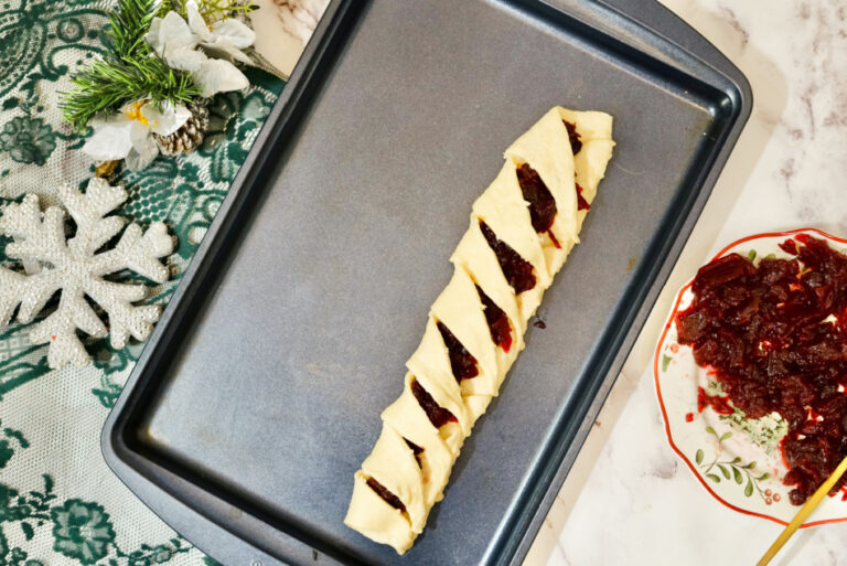 How to Make a Cranberry Candy Cane Pastry - Mom Does Reviews