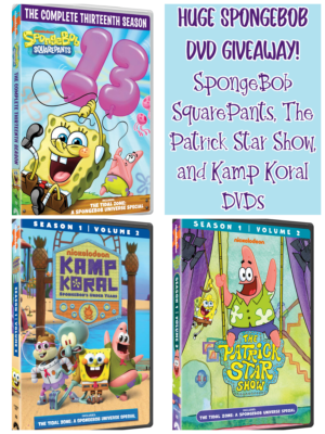 HUGE SpongeBob DVD Giveaway! SpongeBob SquarePants, The Patrick Star ...