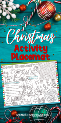 Christmas Activity Placemat Printable - Mom Does Reviews