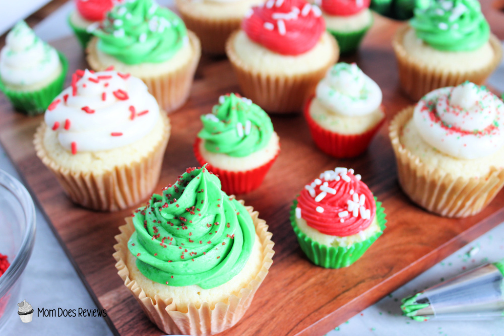 Creating a Christmas Cupcake Decorating Board - Mom Does Reviews