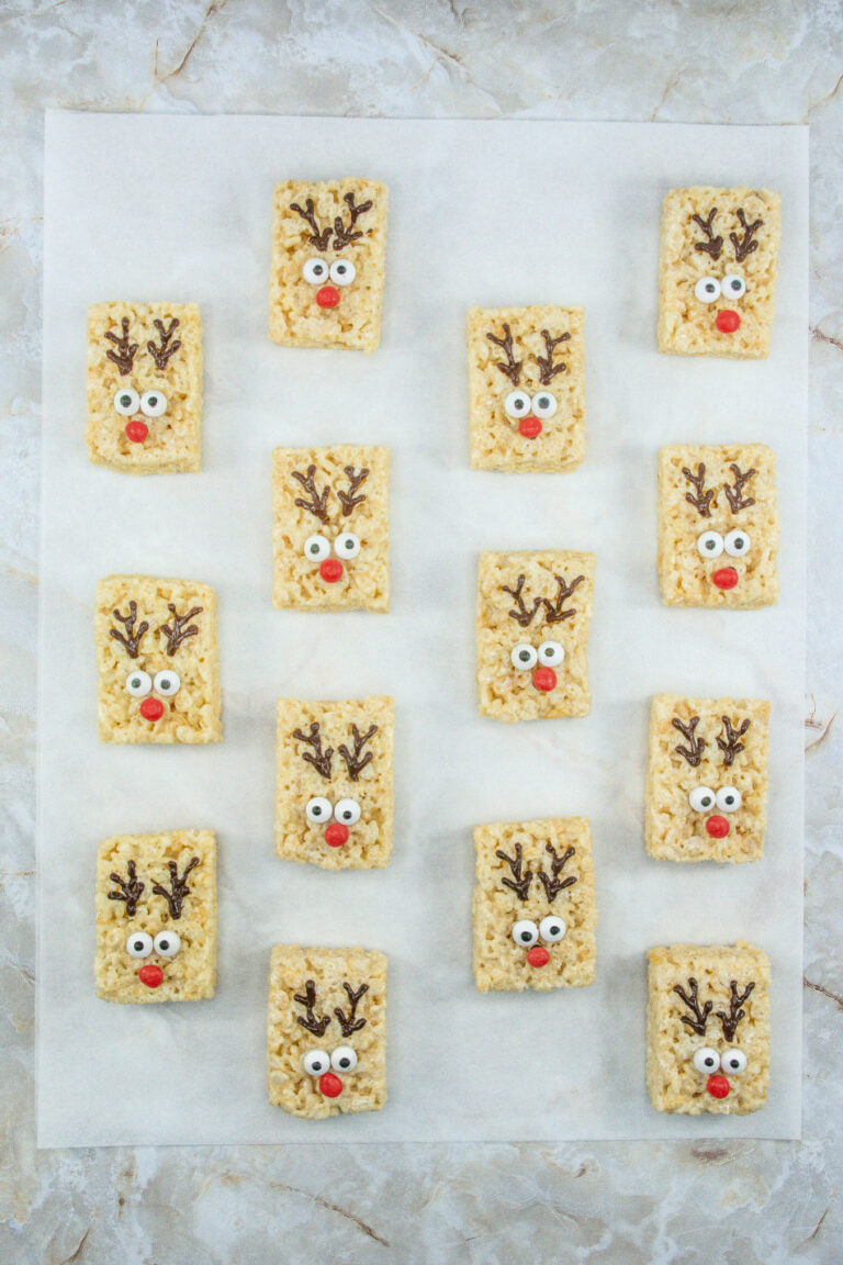 Reindeer Rice Krispie Treats - Mom Does Reviews