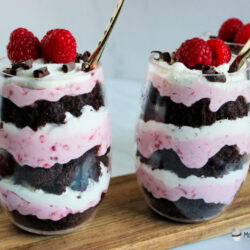 Chocolate and Raspberry Parfait Recipe for Valentine's Day - Mom Does ...