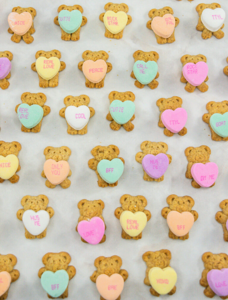 Cute Conversation Heart Bears (using Teddy Grahams) - Mom Does Reviews