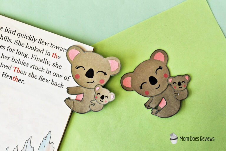 DIY Koala Bookmarks for Mom - Mom Does Reviews