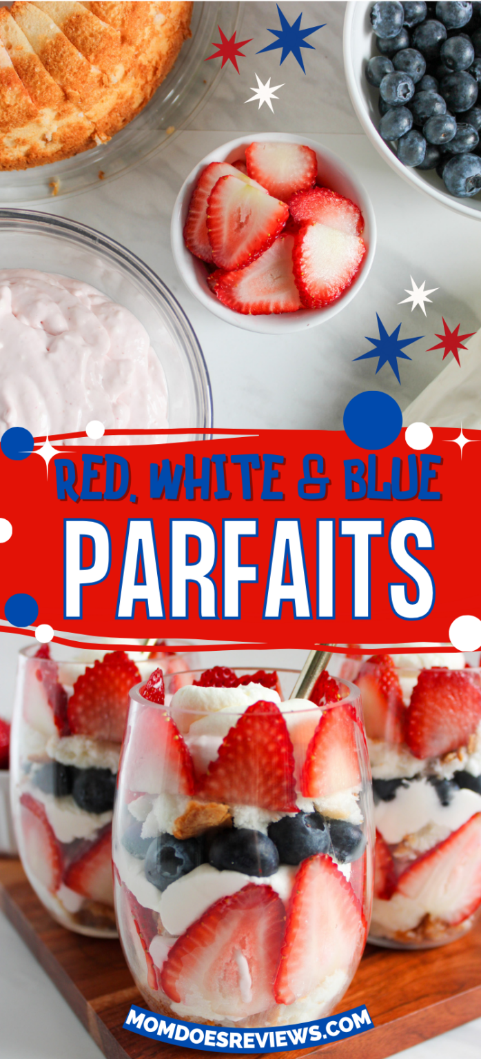 Red, White, and Blue Parfait Recipe - Mom Does Reviews